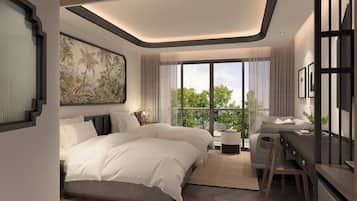 Quarto luxo | Camas com colchões pillow-top, frigobar, cofres nos quartos