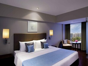 Suíte premier, 1 cama King | Roupas de cama de algodão egípcio, roupas de cama premium