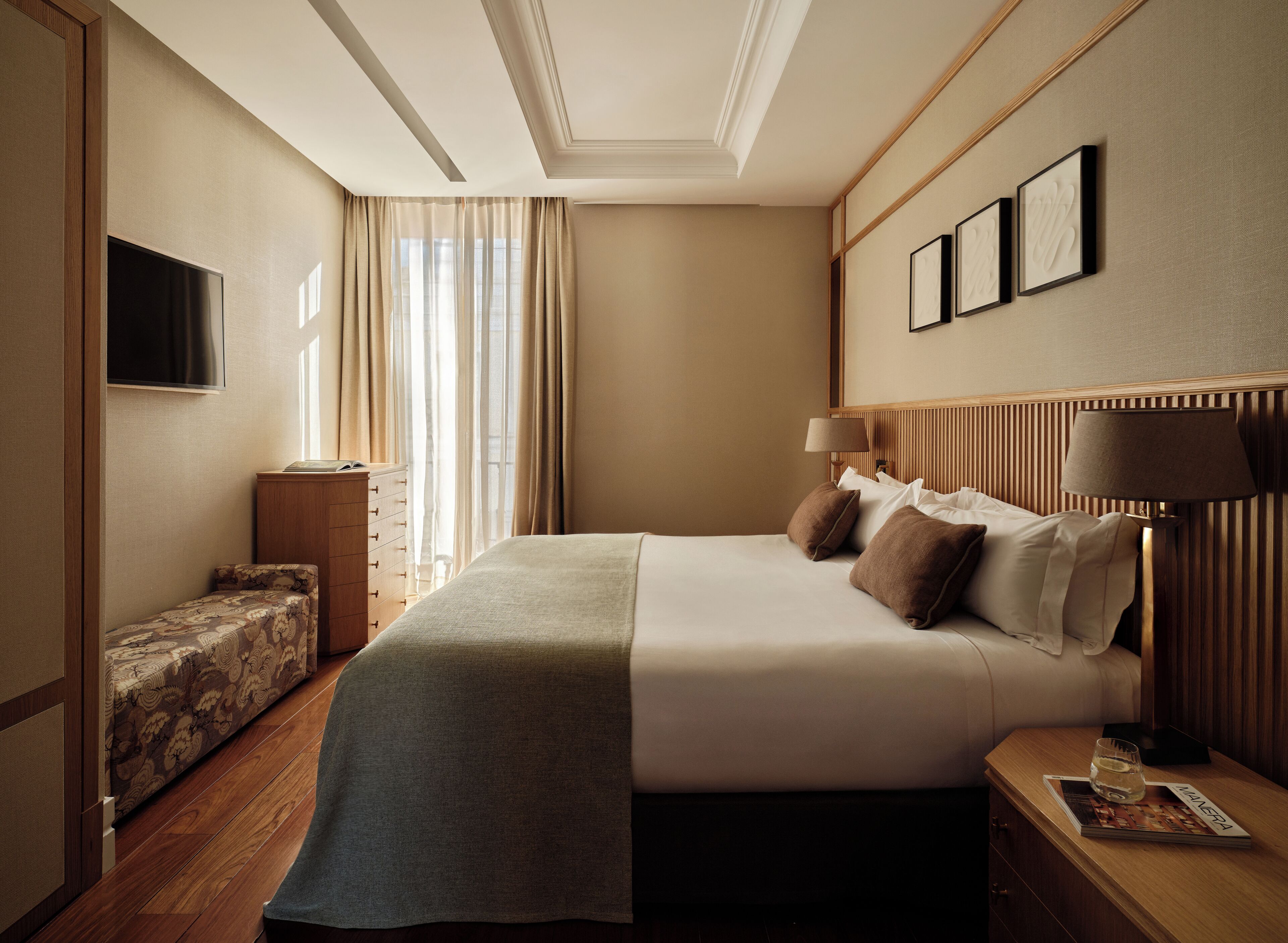 Suíte grand | Roupas de cama de algodão egípcio, roupas de cama premium, frigobar