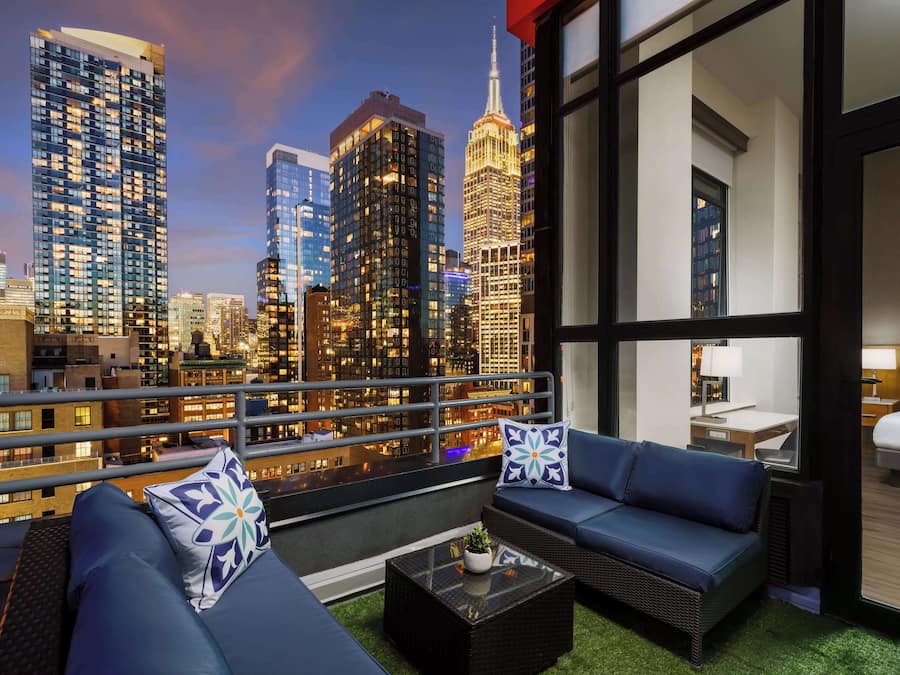 Penthouse, 1 cama king-size, não fumadores, varanda | Vista do quarto