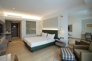 Quarto Executivo | 1 quarto, roupa de alta qualidade, camas de colchão pillowtop, minibar