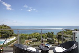 Quarto executivo, vista para o mar, de frente para o mar | Sacada