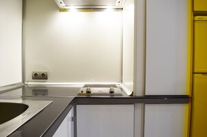 Quarto triplo superior | Cozinha privada | Torradeira, panela elétrica de arroz