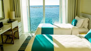 Villa, 2 quartos, vista para o mar, sobre a água | Roupa de alta qualidade, edredões de penas