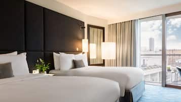 Quarto Familiar, 2 camas de casal, não fumadores | Roupa de alta qualidade, minibar, cofre com capacidade para portátil