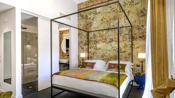 Quarto Duplo Deluxe, Vista para a cidade | 1 quarto, roupa de alta qualidade, minibar, cofre no quarto