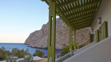 Estúdio luxo, vista para o mar | Vista da sacada