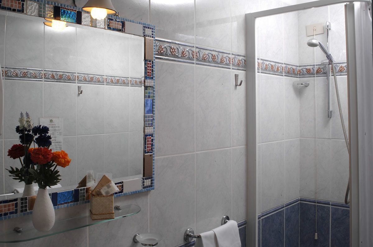 Chuveiro, secador de cabelo, toalhas de banho 