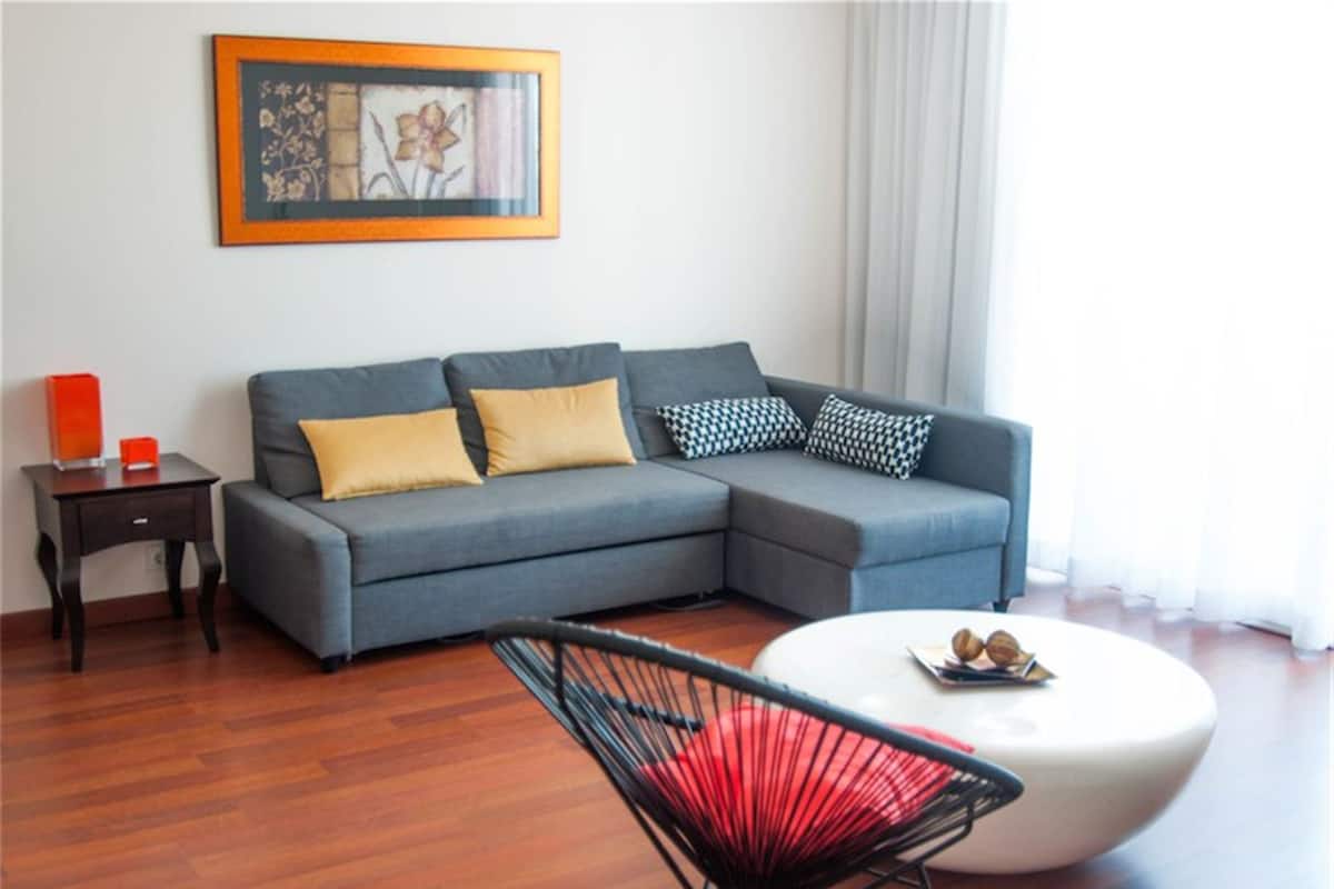 Penthouse Familiar, 2 quartos, kitchenette, na torre (5 pax) | 1 quarto, camas de colchão Select Comfort, minibar