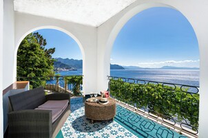 Suite Deluxe, varanda, vista para o mar | Varanda