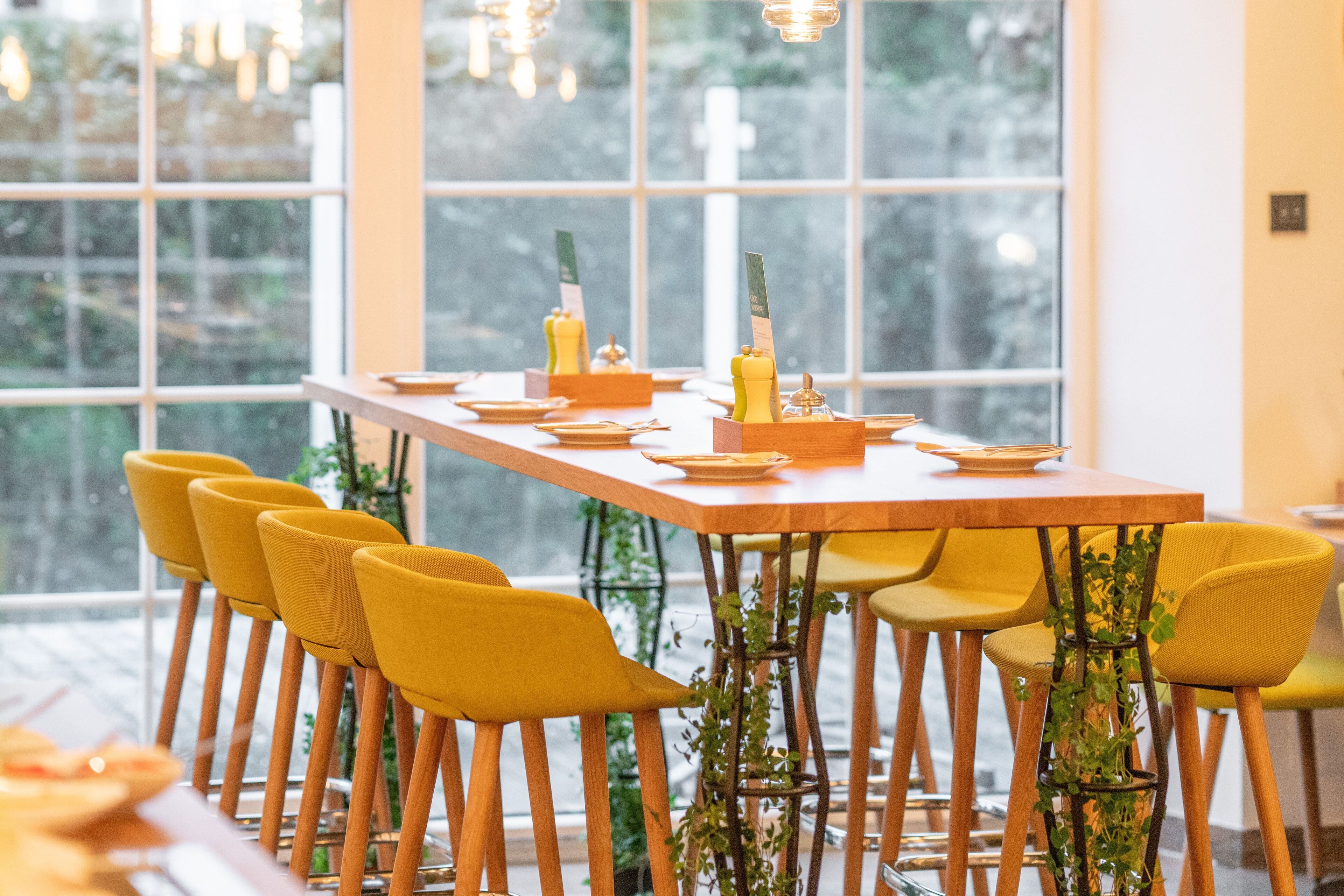 Café da manhã com buffet todos os dias mediante uma taxa