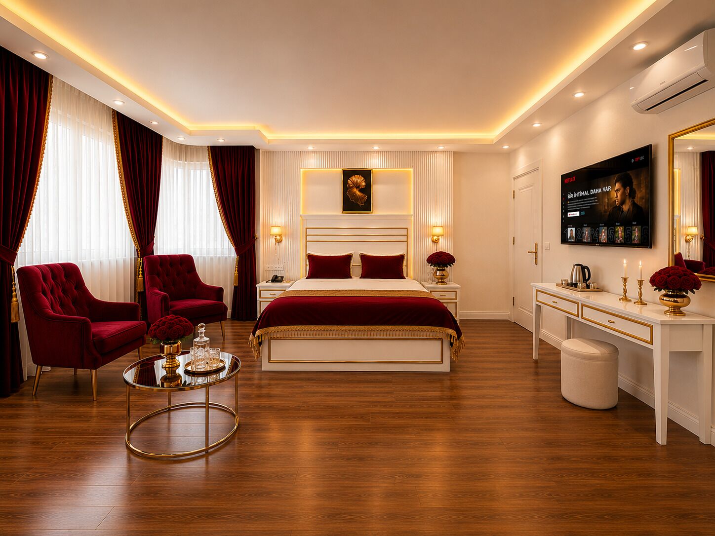 Deluxe Double Room | Roupas de cama de algodão egípcio, roupas de cama premium