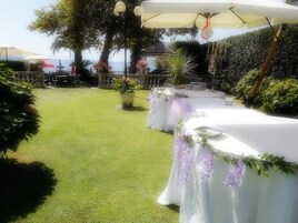 Área externa para banquete