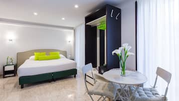 Apartamento luxo | 1 quarto, roupas de cama premium, edredons de pluma