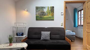 Apartamento, 1 quarto, cozinha | Área de estar | TV