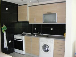Apartamento standard | Cozinha privada | Geladeira, cafeteira/chaleira