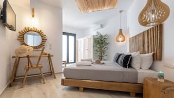 Suite Bon Vivant | Edredons de pluma, camas com colchões pillow-top, cofres nos quartos