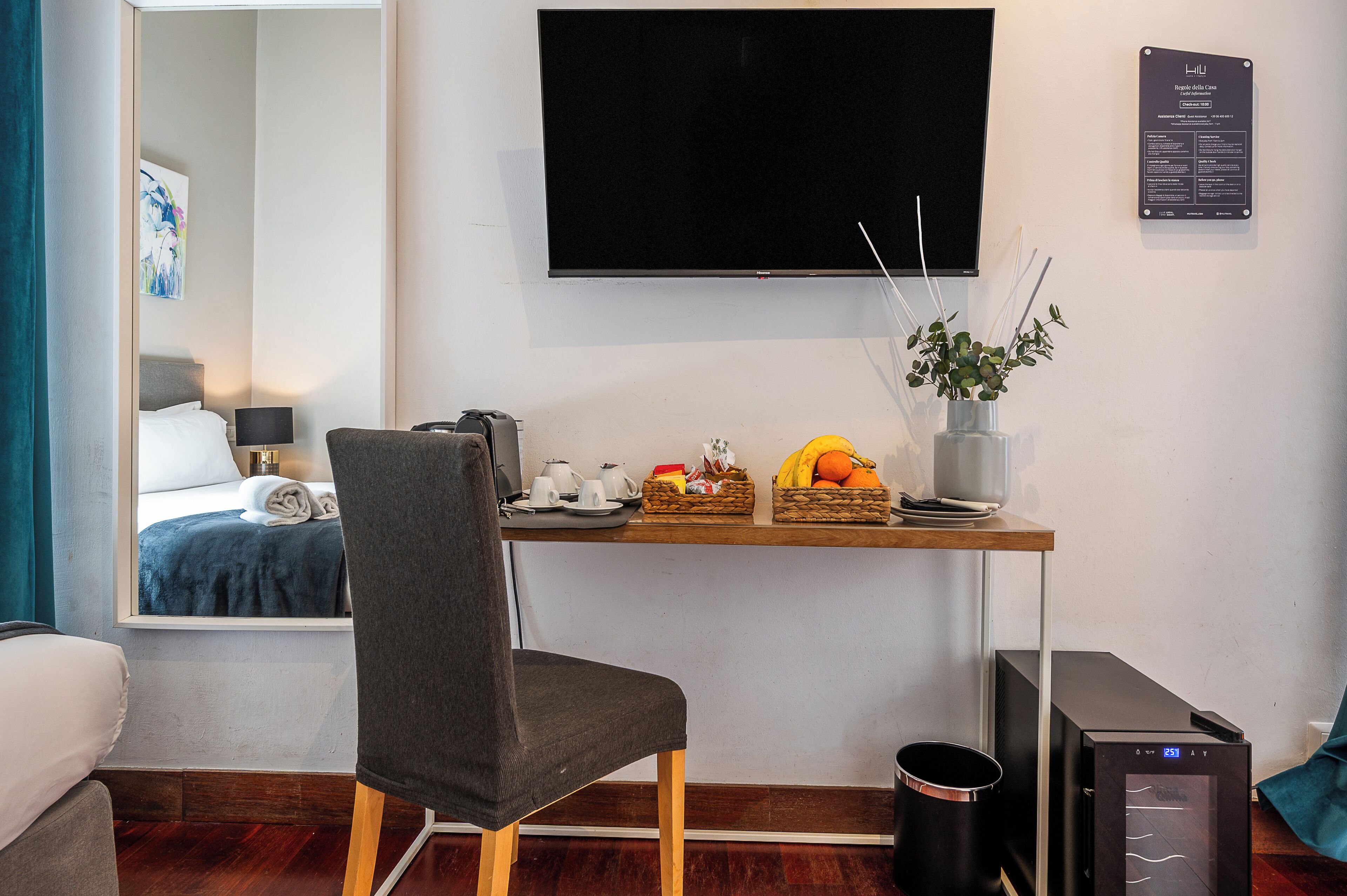 Quarto quádruplo família | Roupas de cama premium, frigobar, cofres nos quartos, escrivaninha