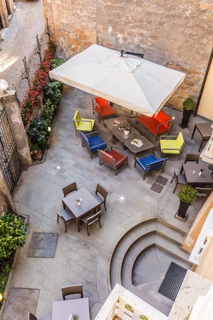 Terraço/pátio. Hotel Duomo