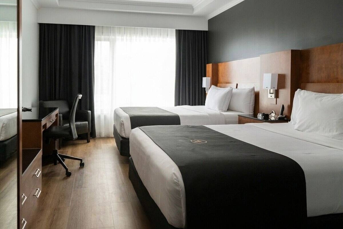 Quarto Design, 2 camas queen-size (Urban) | Roupa de alta qualidade, secretária, cortinas/cortinados opacos 