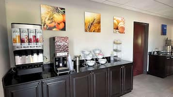 Café da manhã com buffet grátis