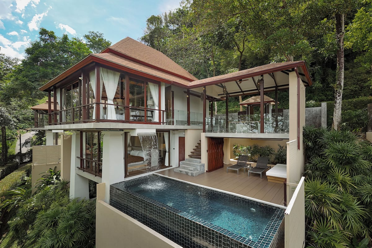 2 Bedroom Premium Waterfall Pool Villa | 1 quarto, cofre no quarto, ferro/tábua de engomar, Wi-fi grátis