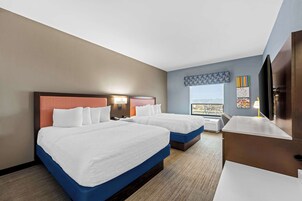 Quarto, 2 camas queen-size, não fumadores | Roupa de alta qualidade, edredões de penas, camas de colchão pillowtop 