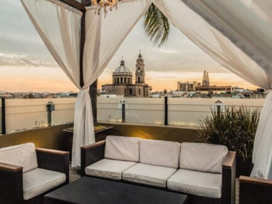 Terraço no piso superior