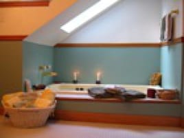 Quarto casal superior, suíte, vista para o jardim (Rupert Suite) | Banheiro