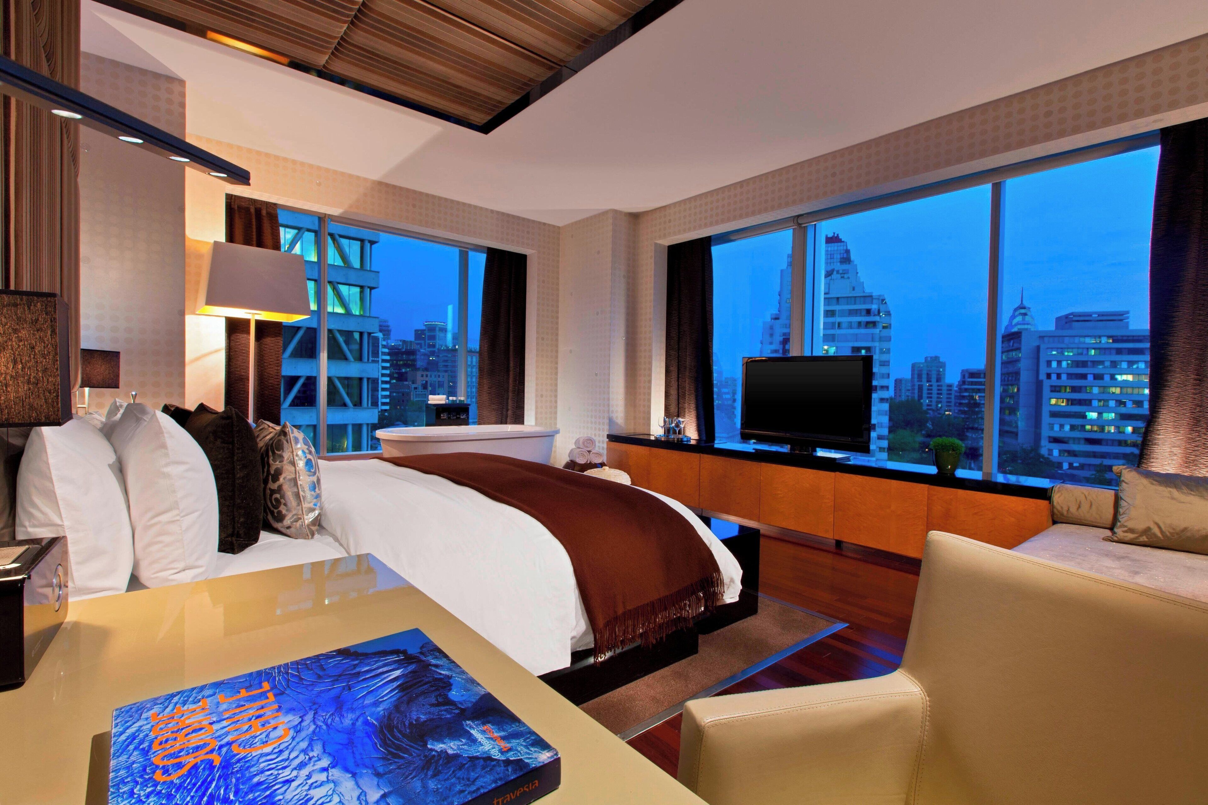 Cobertura, 1 cama King, terraço, no canto | Roupas de cama premium, frigobar, cofres nos quartos