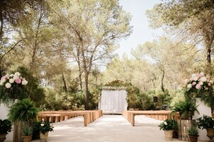 Área externa para casamento