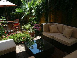 Área externa para banquete