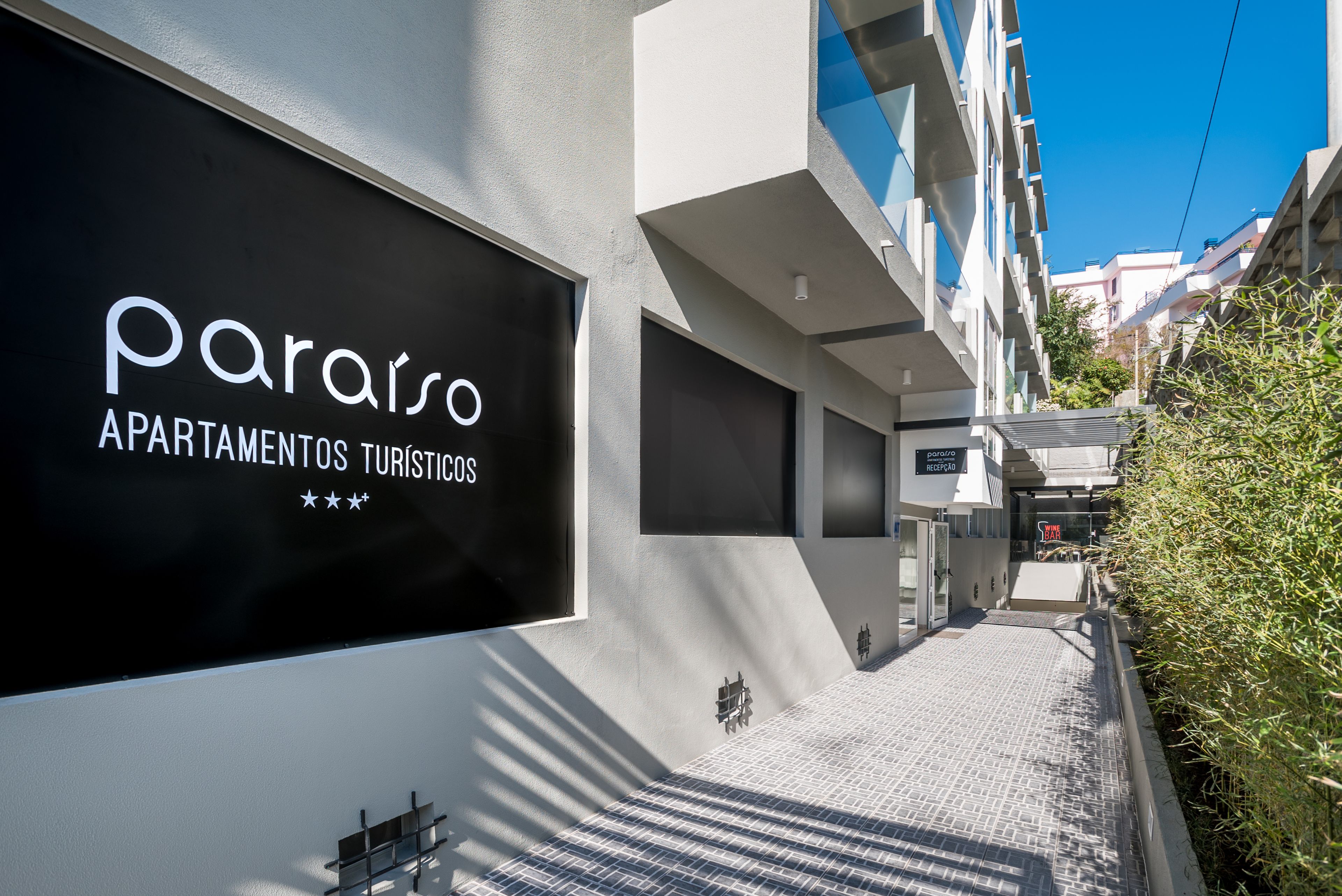Entrada do alojamento