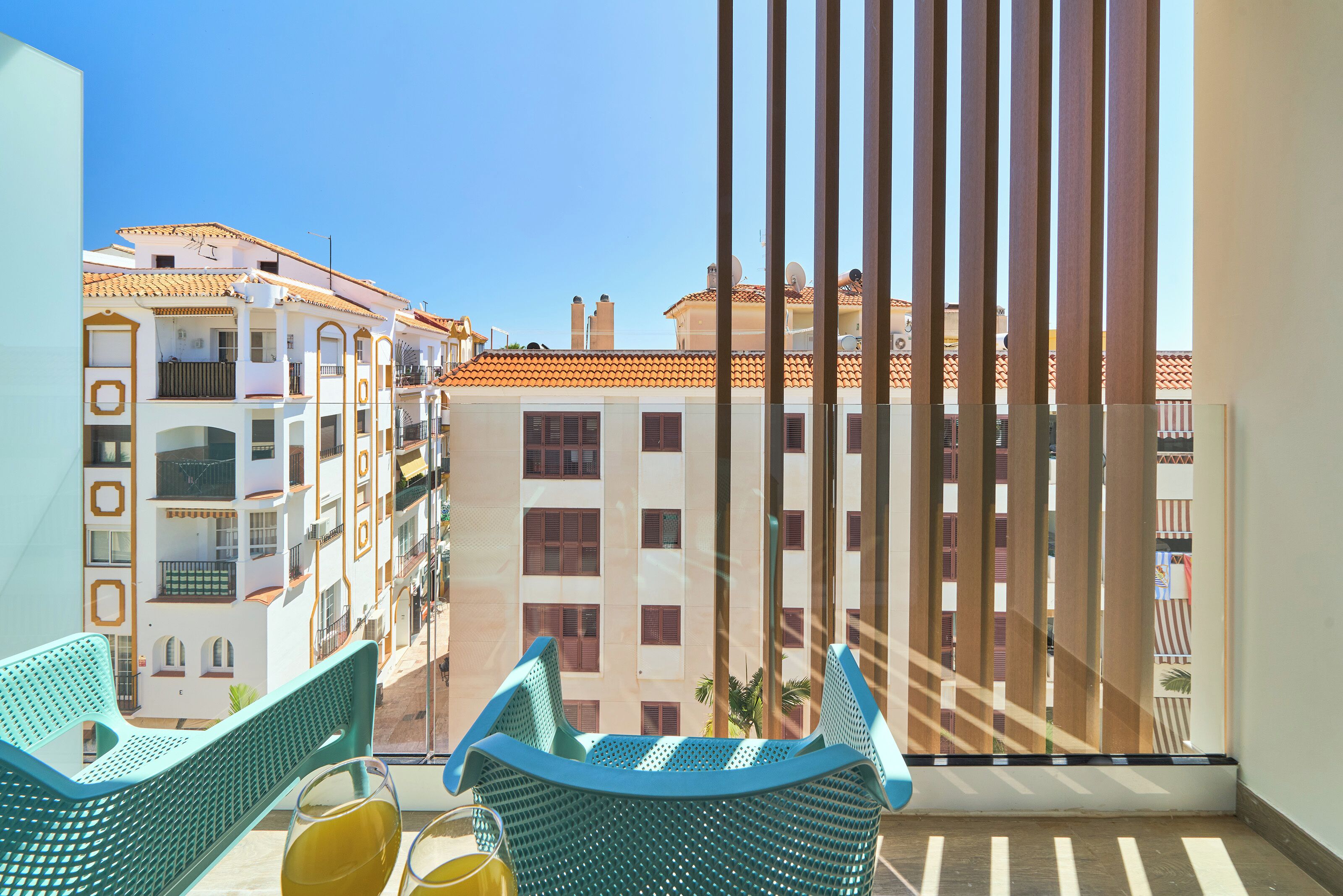 Quarto casal superior, terraço | Cofres nos quartos, escrivaninha, quartos à prova de som