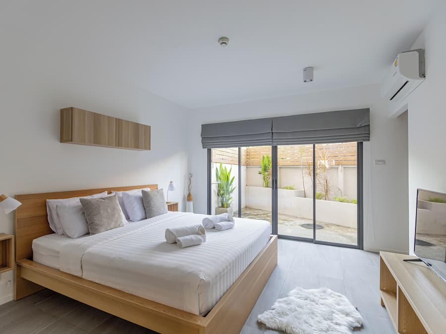 One Bedroom Garden Apartment - type B | Frigobar, cofres nos quartos, escrivaninha, Wi-Fi de cortesia