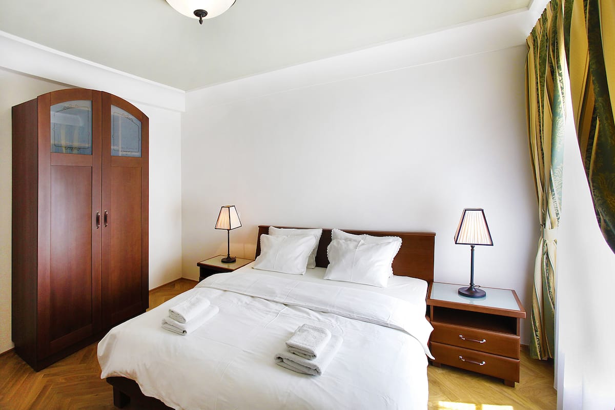 Apartamento, 1 quarto | Ferro/tábua de engomar, berços/camas para crianças grátis, Wi-fi grátis 