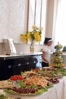 Café da manhã com buffet todos os dias mediante uma taxa