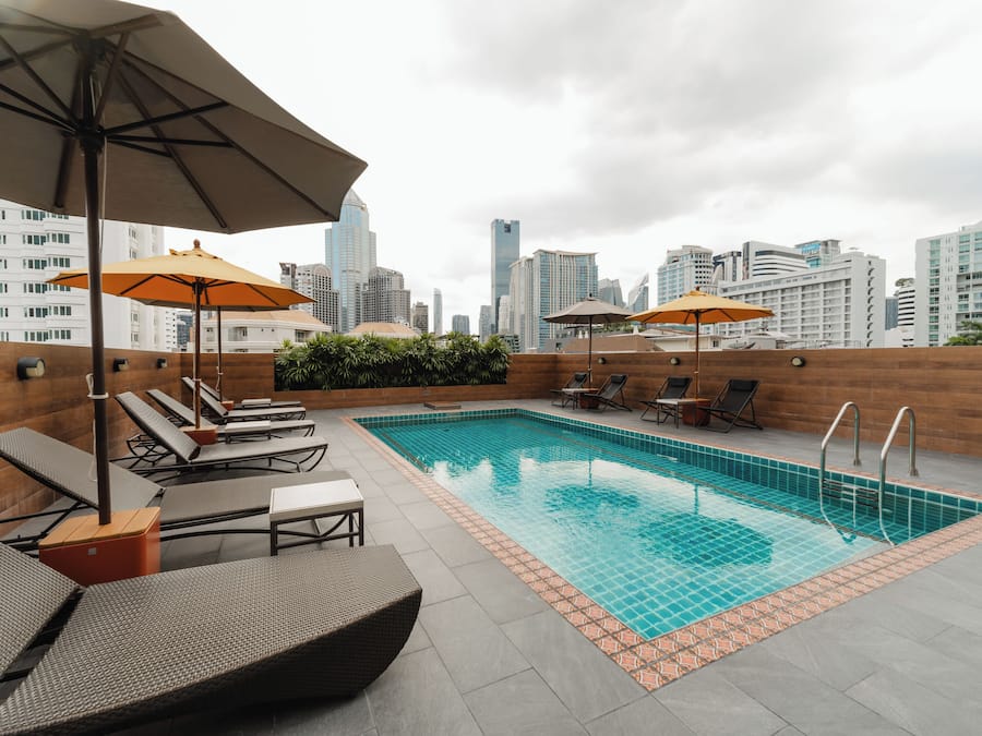 Terraço no piso superior