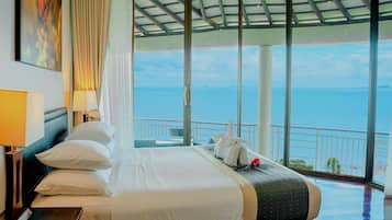 Sunset 2 Bedroom Penthouse | 2 quartos, roupas de cama premium, frigobar, cofres nos quartos