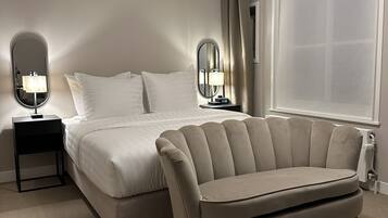 Estúdio, no edifício anexo | 1 quarto, roupa de alta qualidade, cortinas/cortinados opacos