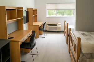 Quarto Duplo Básico | Secretária, secretária adequada para computadores portáteis 