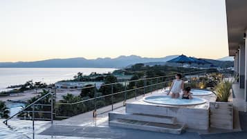 Sauna seca, fontes termais/minerais, tratamentos corporais
