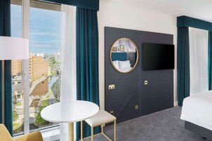 Suíte júnior, 1 cama King | Roupas de cama de algodão egípcio, roupas de cama premium