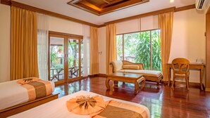Tropical Villa Twin Bed | Minibar, cofre no quarto, camas desdobráveis, Wi-fi grátis 