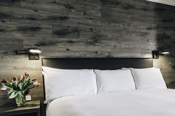 Quarto superior, 1 cama King | 1 quarto, edredons de pluma, camas Select Comfort, escrivaninha