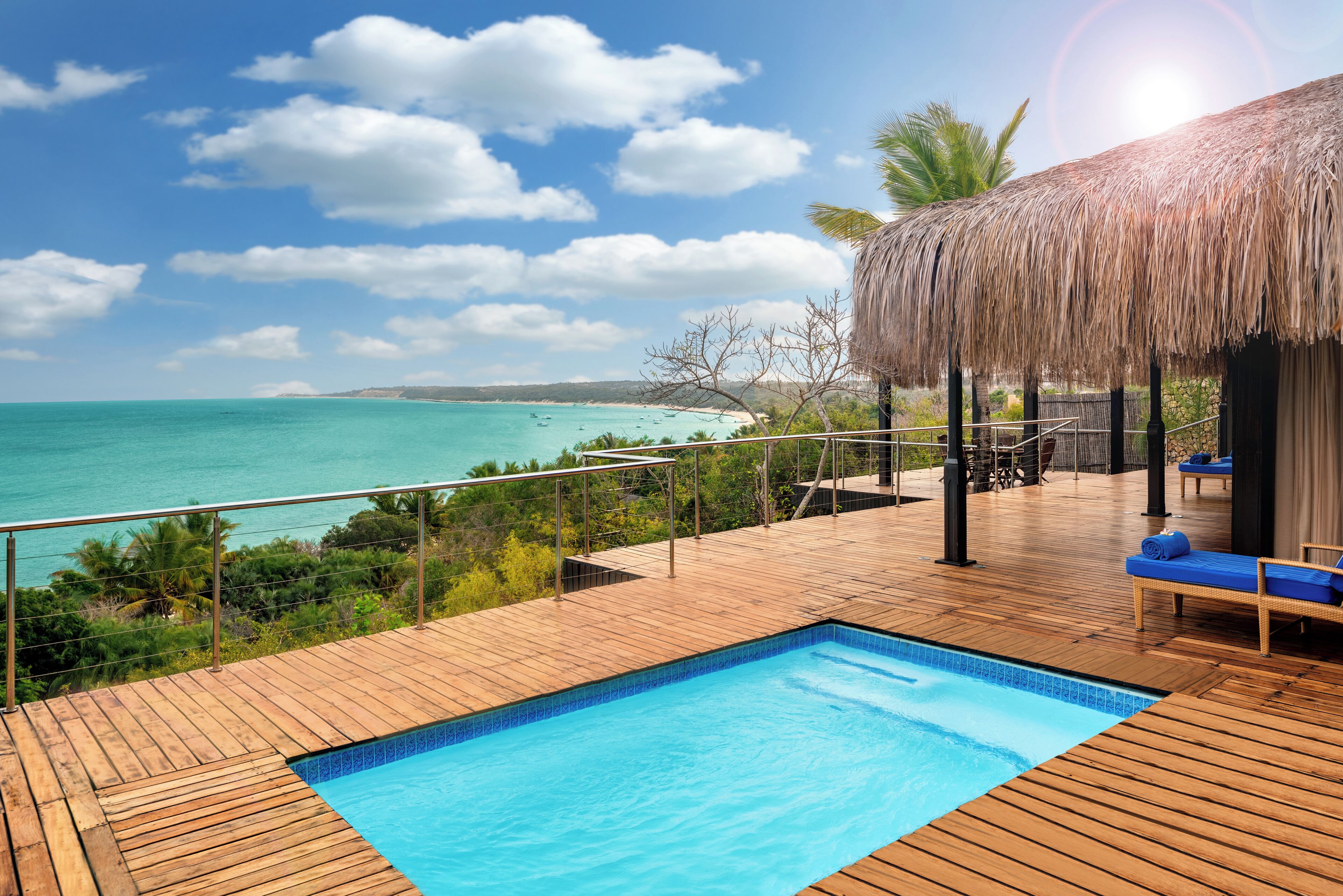 Villa, 2 quartos, piscina privativa, vista para o mar | Vista para a praia ou o mar