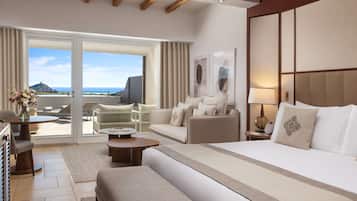 Quarto luxo, 1 cama King (Grand Deluxe Room) | Frigobar, cortinas blackout, Wi-Fi de cortesia, roupa de cama