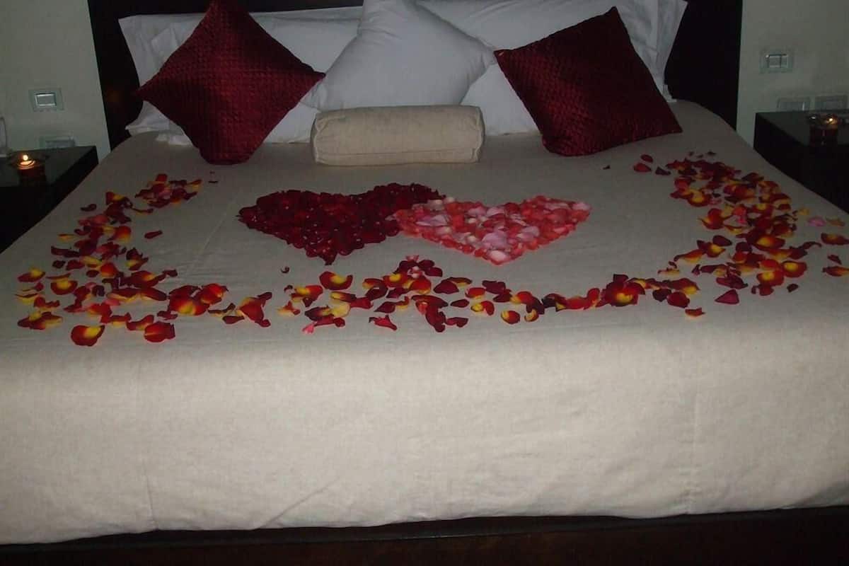 1 quarto, roupas de cama premium, cofres nos quartos