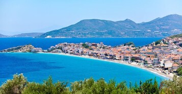 Vista para a praia ou o mar