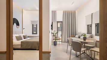 Apartamento luxo | Cofres nos quartos, quartos à prova de som, Wi-Fi de cortesia